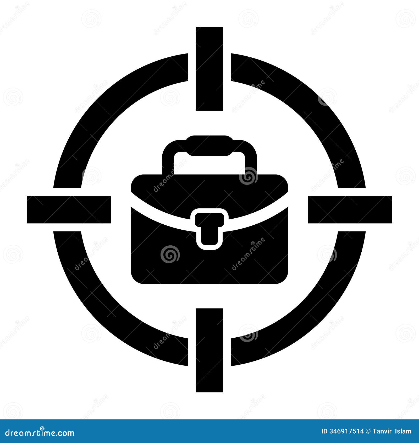 Target job Icon stock illustration. Illustration of graphic - 346917514