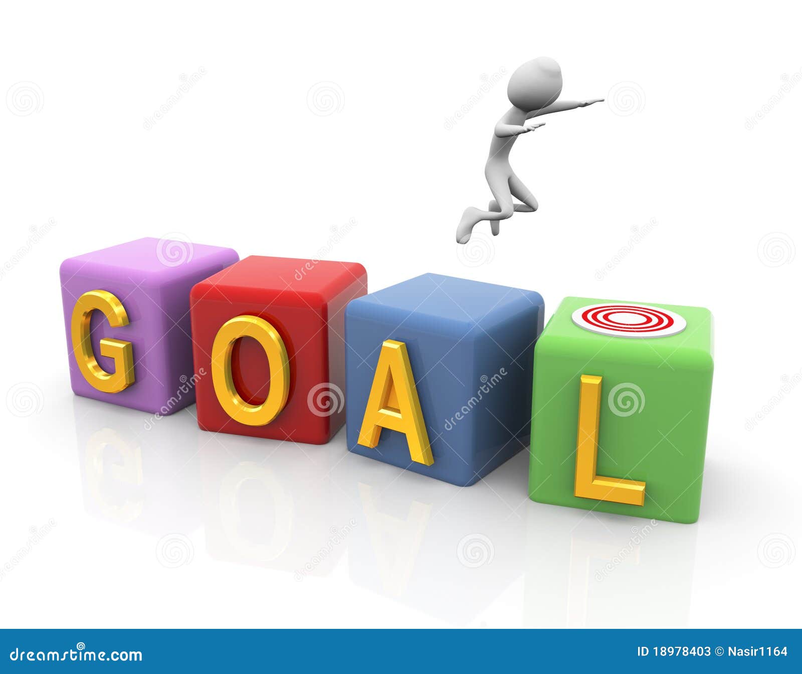 Target jump stock illustration. Illustration of achievement - 18978403