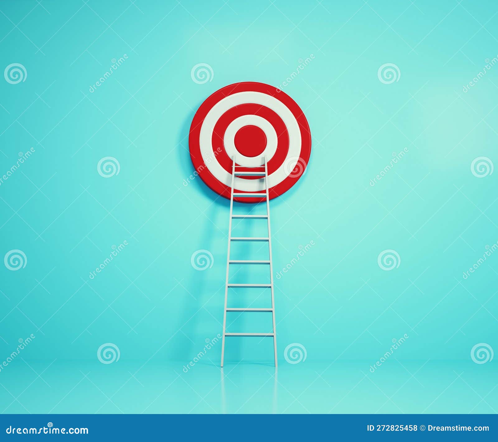 Target ladder stock illustration. Illustration of rendering - 272825458