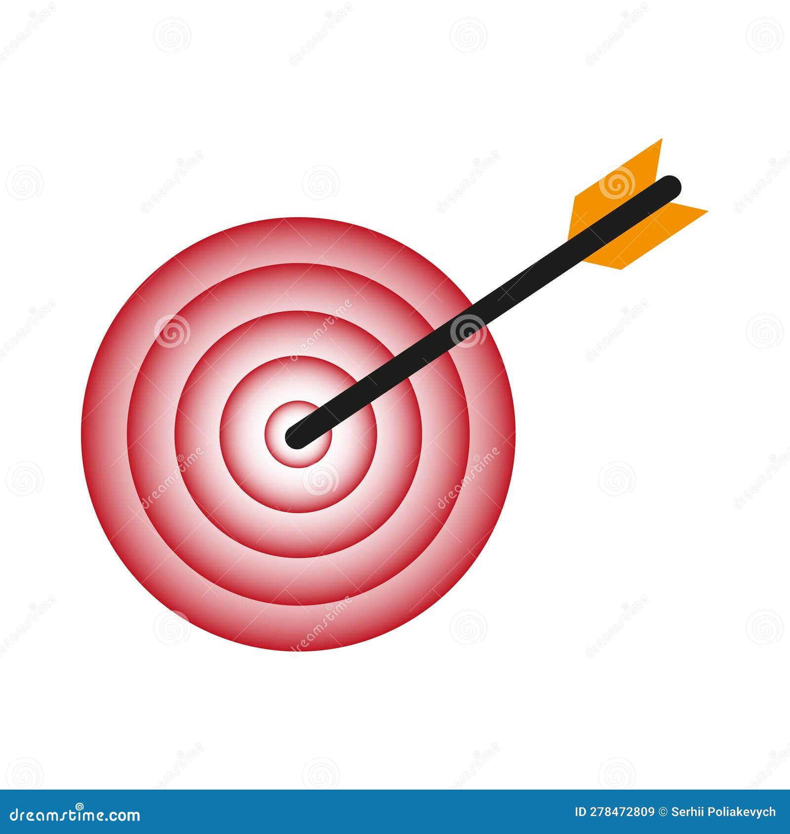 Target Landing Page, Banner Business 3d Icon. Vector Illustration Stock ...