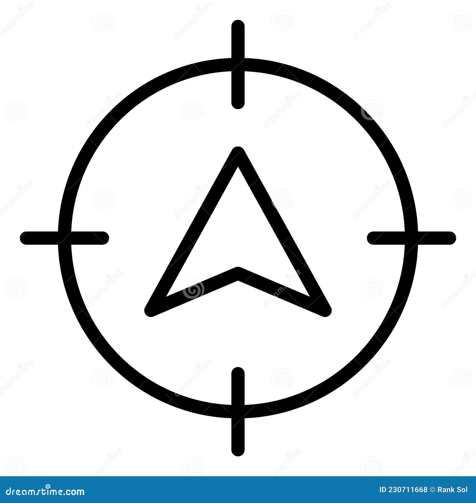 Target Location Isolated Vector Icon Which Can Easily Modify or Edit ...