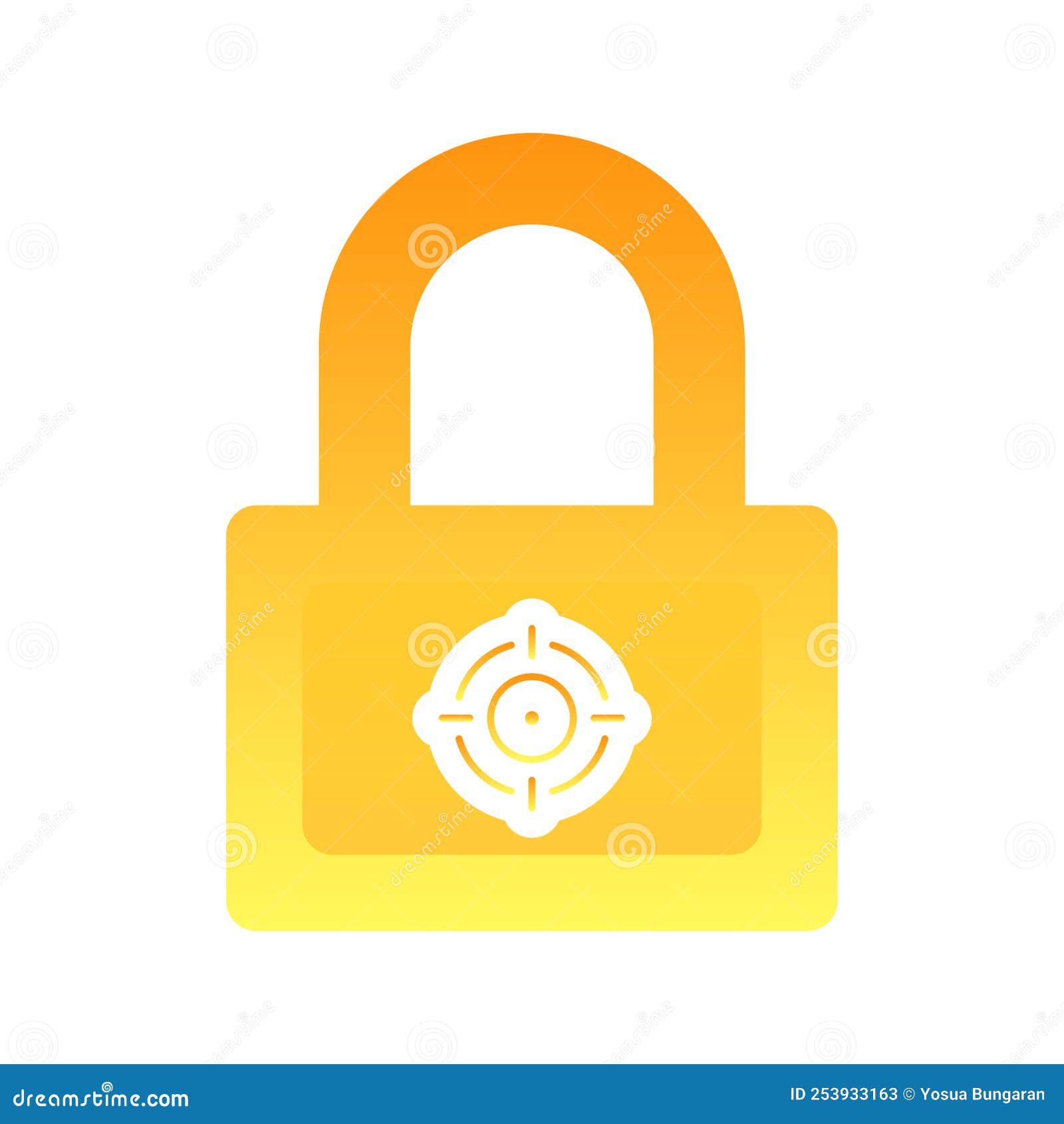 Target Lock Logo Gradient Design Template Icon Element Stock Vector ...