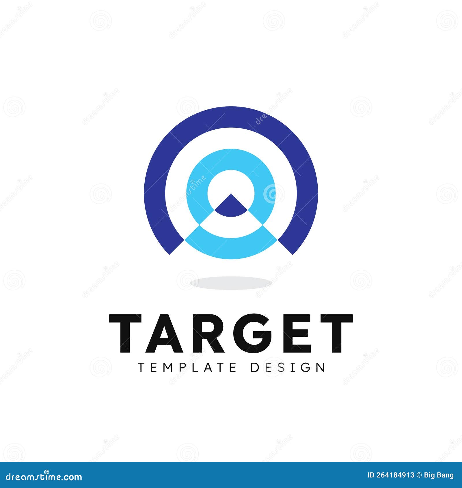 Target Logo Arrow Direction, Circle Target Vector Illustration Stock ...