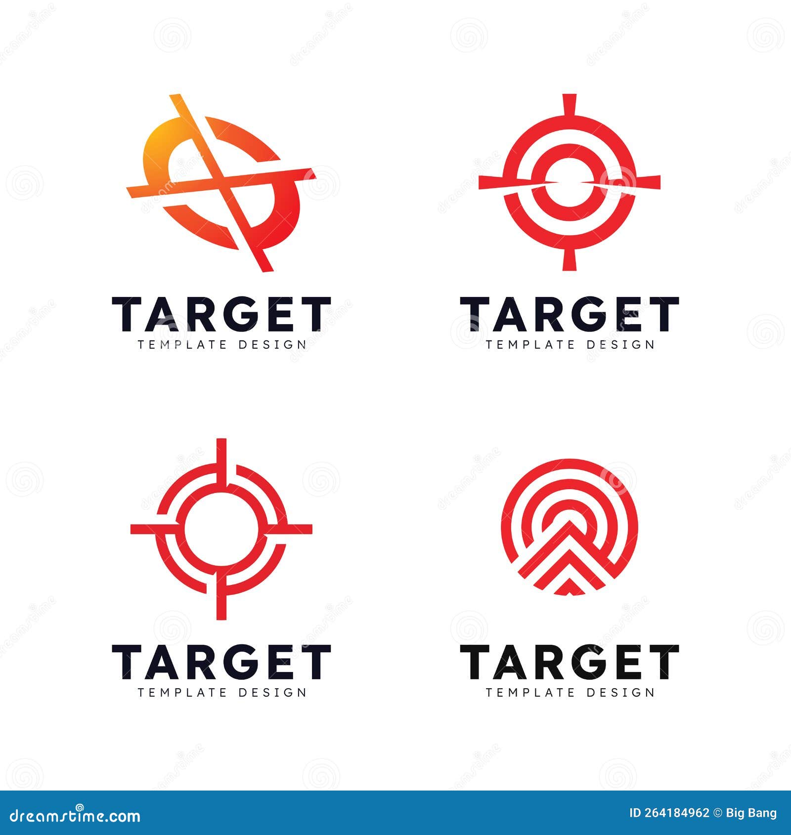 Target Logo Arrow Direction, Circle Target Vector Illustration Stock ...