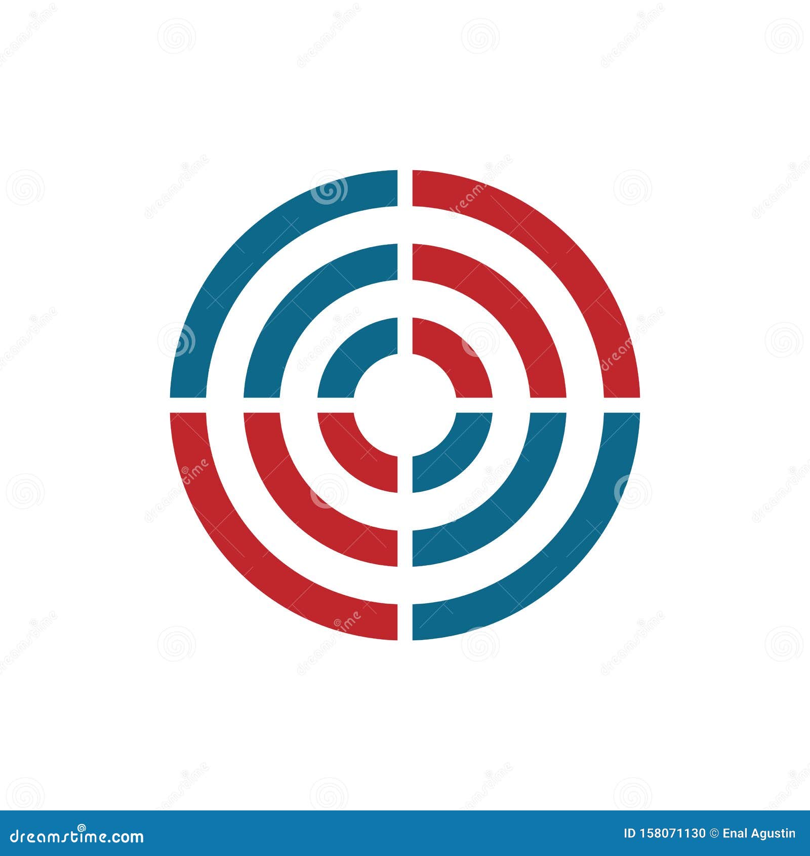 Target Logo Design Vector Template Stock Vector - Illustration of ...