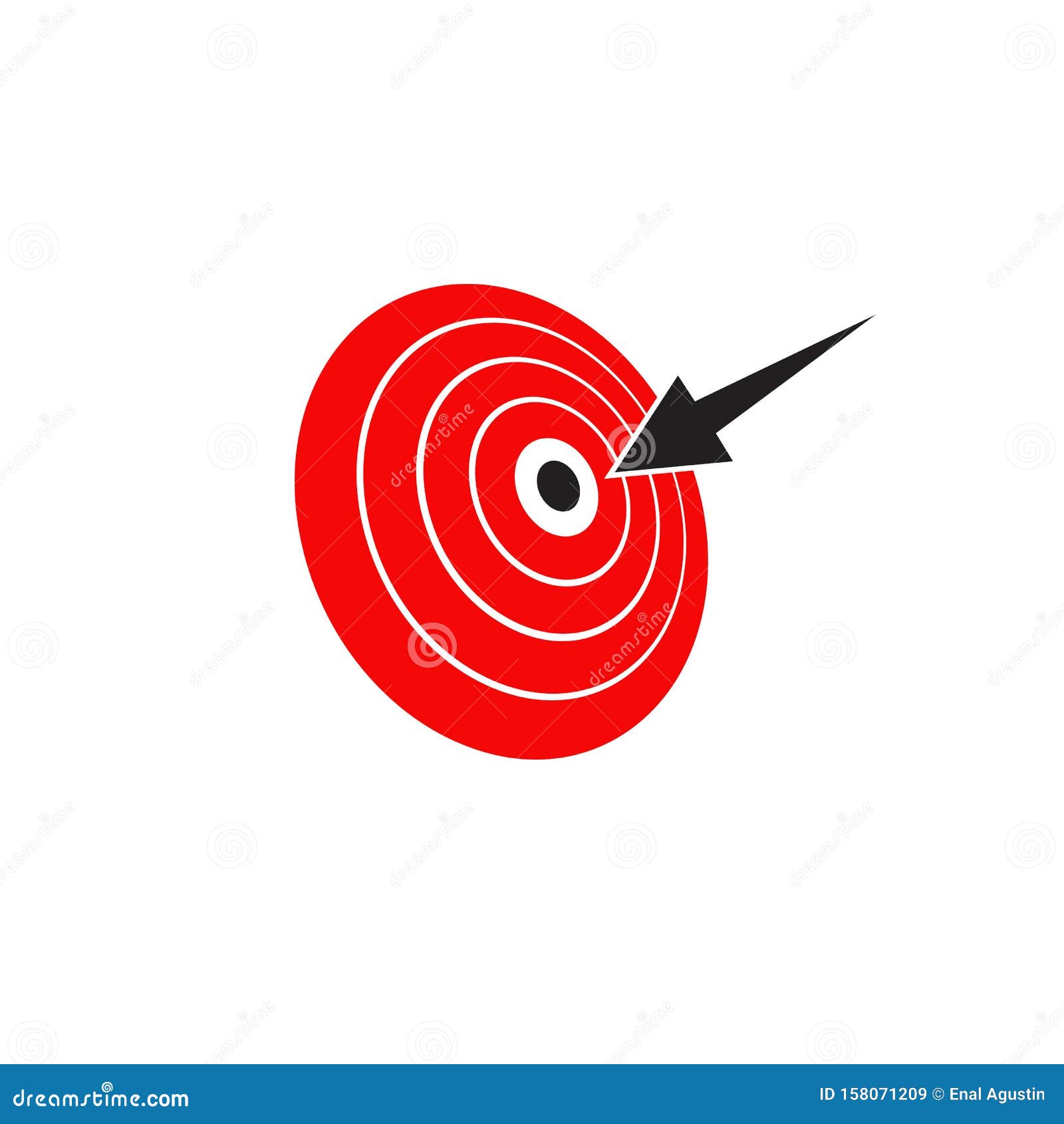 Target Logo Design Vector Template Stock Vector - Illustration of ...
