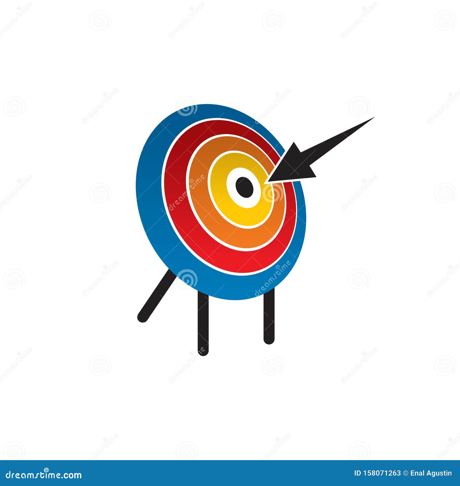 Target Logo Design Vector Template Stock Vector - Illustration of ...