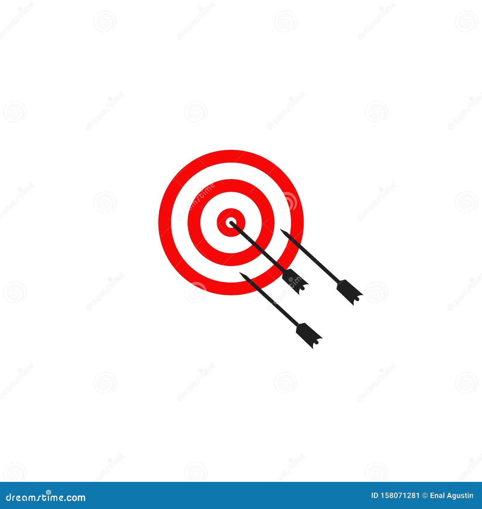Target Logo Design Vector Template Stock Vector - Illustration of arrow ...