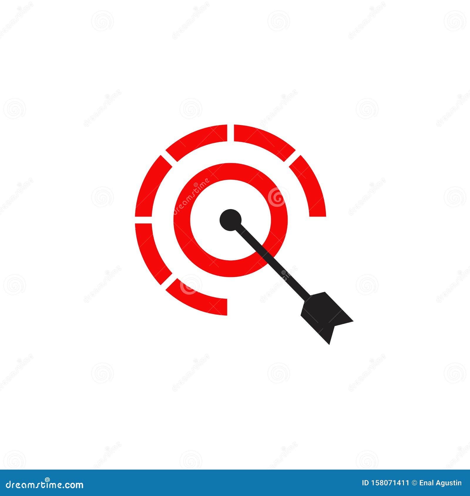 Target Logo Design Vector Template Stock Vector - Illustration of ...
