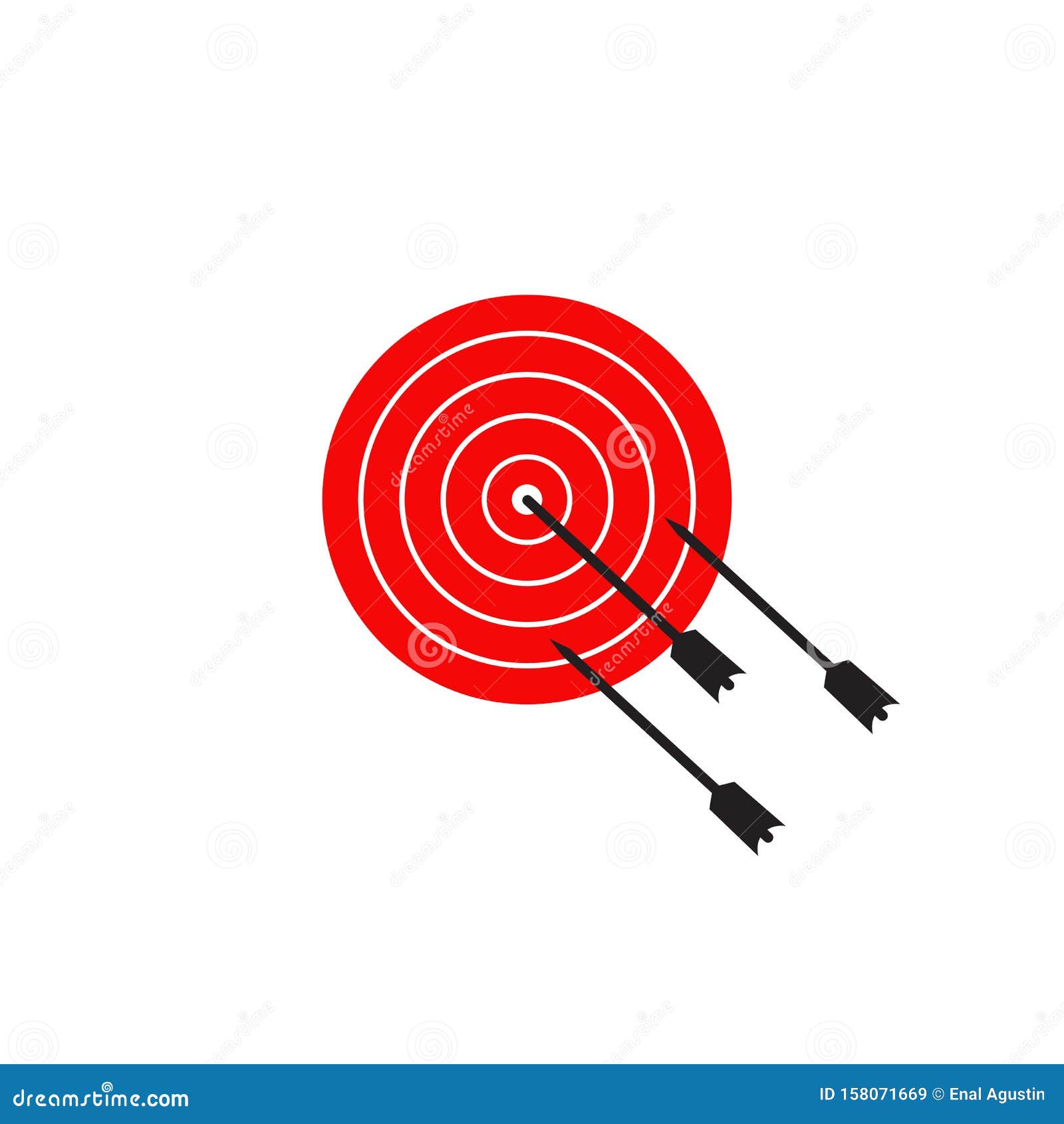 Target Logo Design Vector Template Stock Vector - Illustration of ...