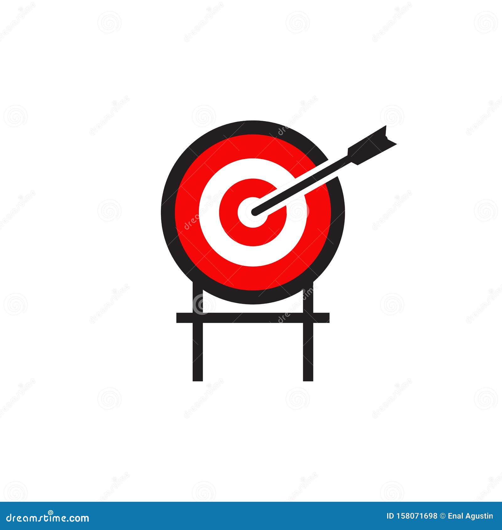 Target Logo Design Vector Template Stock Vector - Illustration of ...