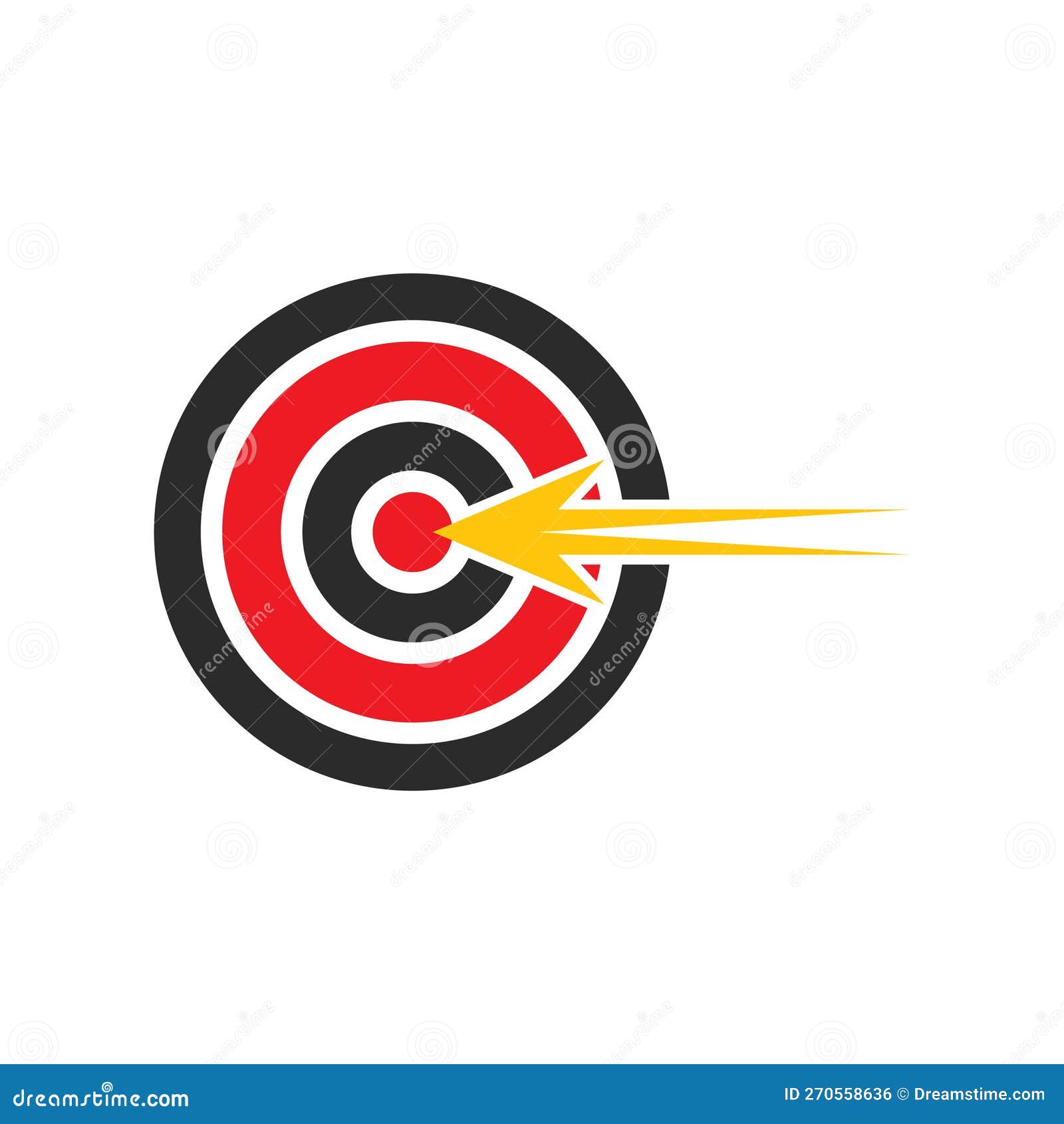 Target logo icon vector stock vector. Illustration of arrow - 270558636