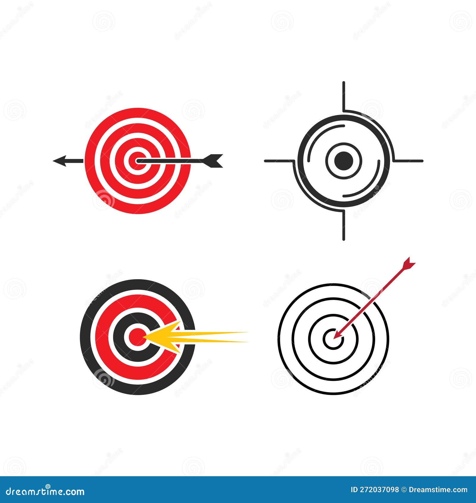 Target logo icon stock vector. Illustration of flat - 272037098