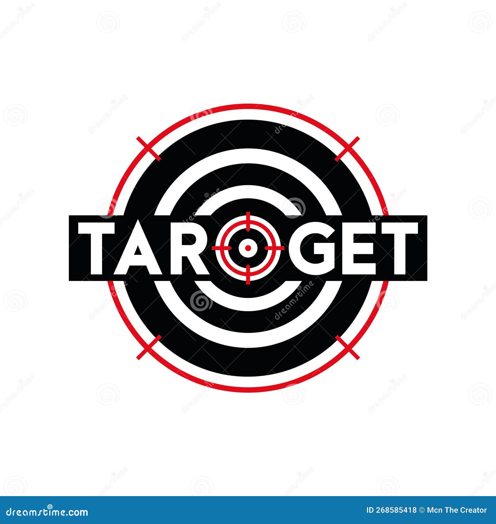 Target Logo - Focus Concept. Stock Illustration - Illustration of ...