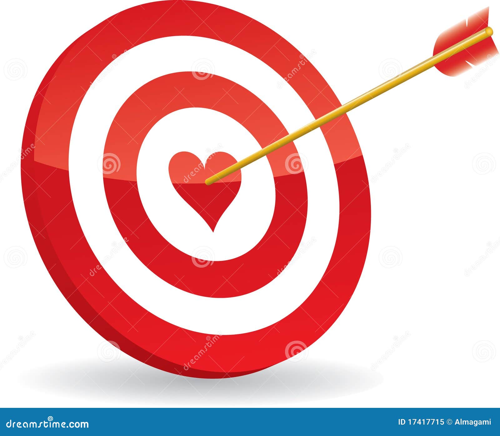 Target love stock illustration. Illustration of circle - 17417715