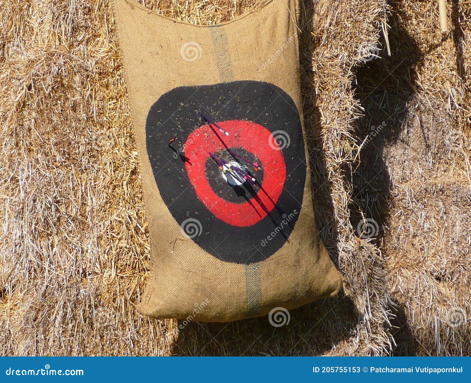 The Target is Made of Sandbags. Stock Image - Image of accuracy, sport ...