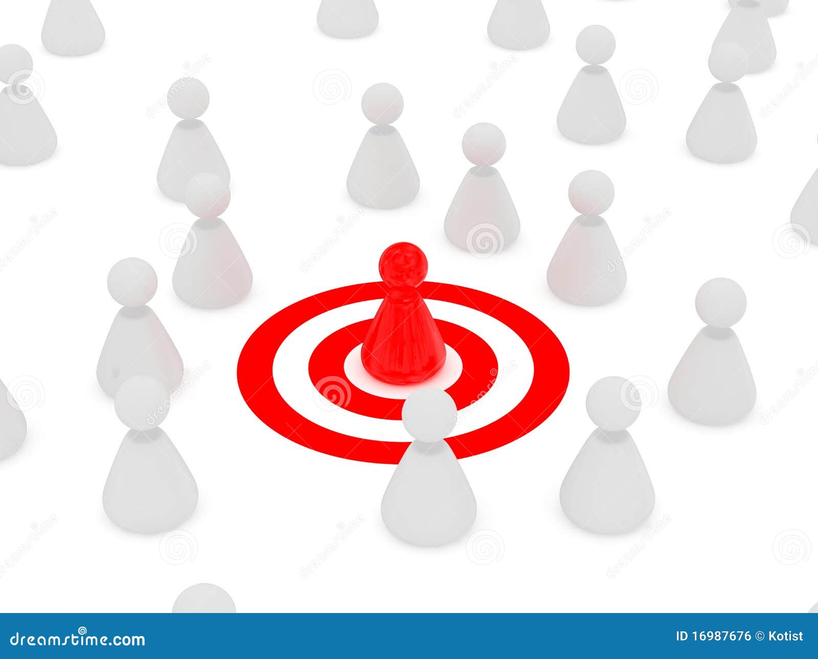 Target Man stock illustration. Illustration of advertise - 16987676