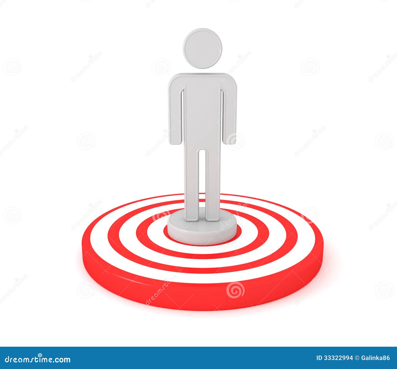 Target man stock illustration. Illustration of render - 33322994