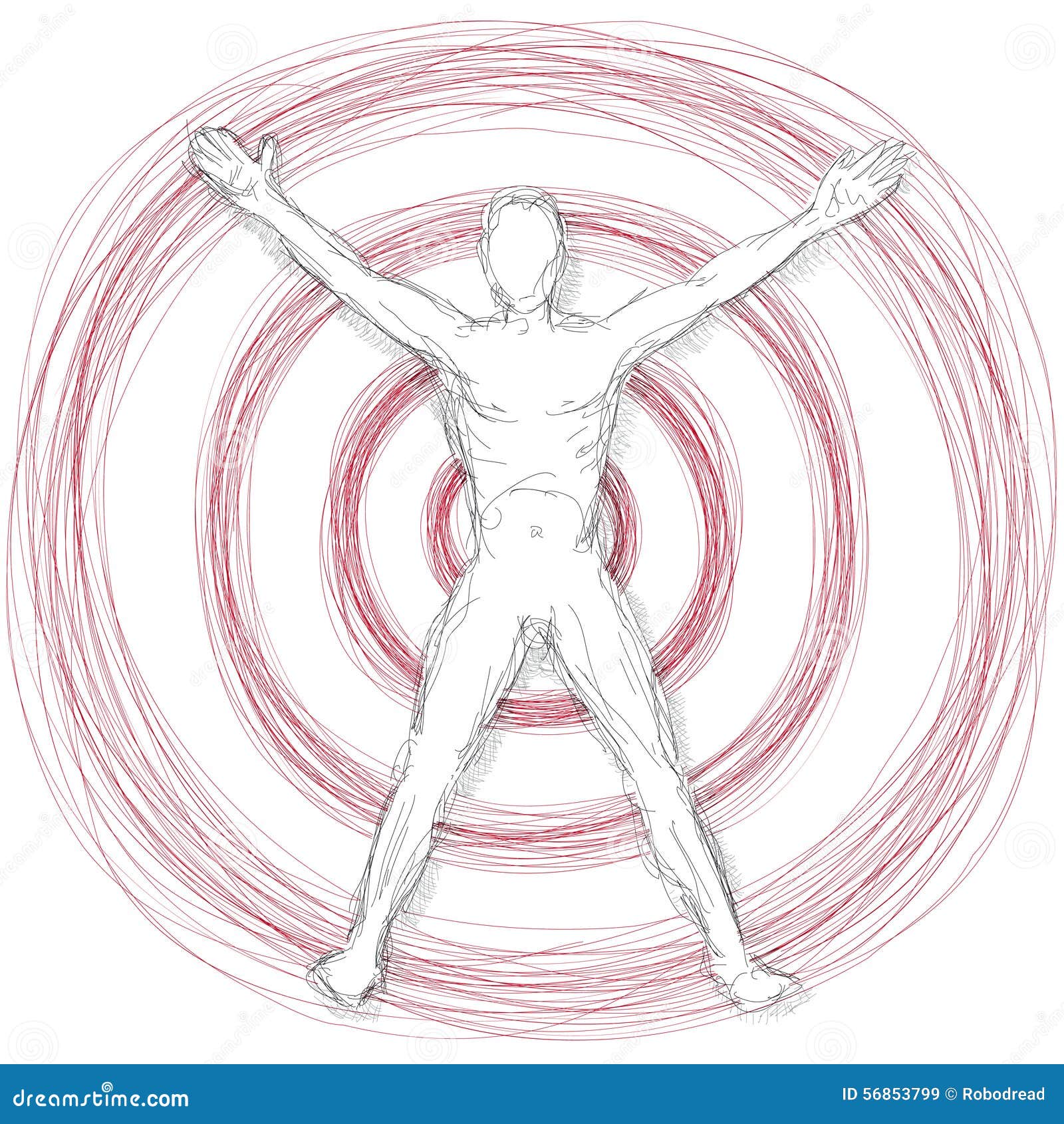 Target man stock vector. Illustration of human, target - 56853799