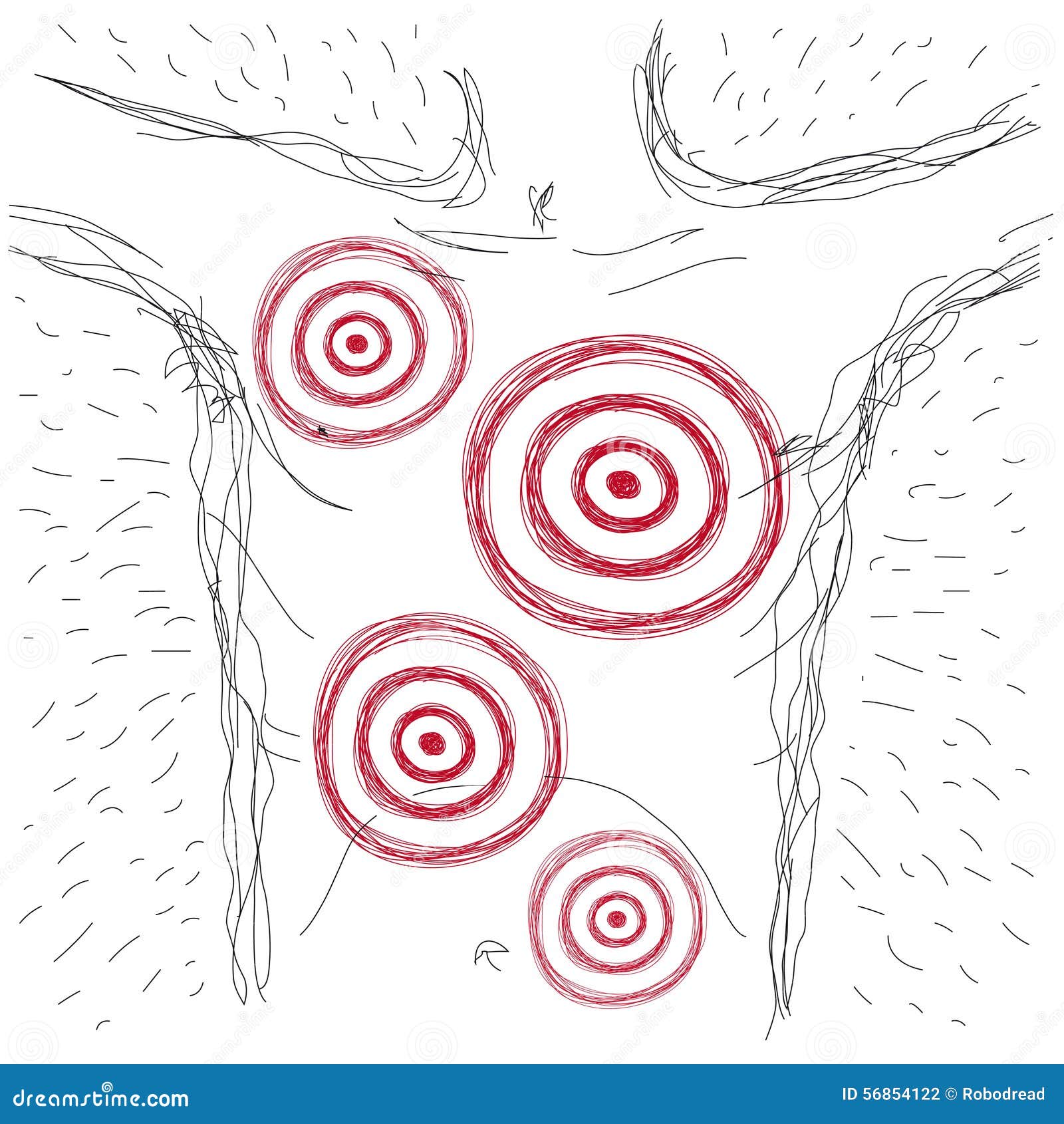 Target man stock vector. Illustration of human, idea - 56854122