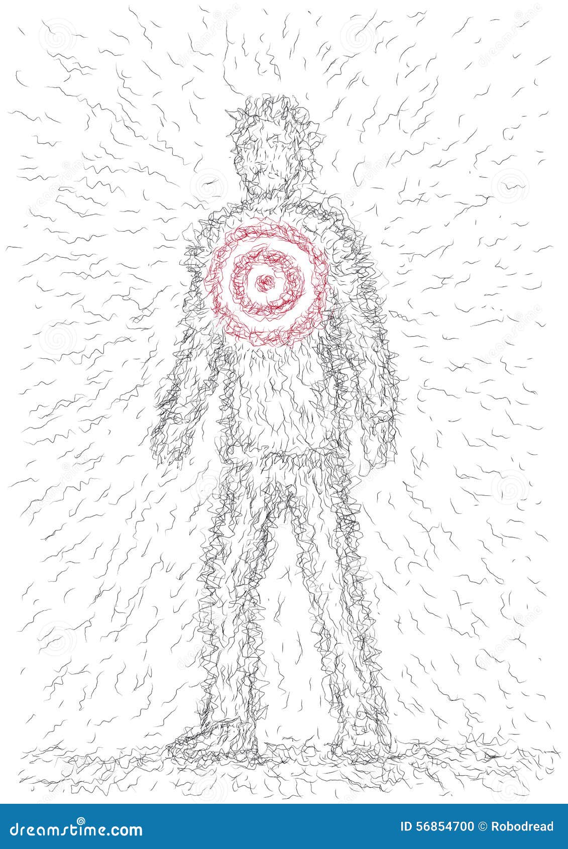 Target man stock vector. Illustration of concepts, idea - 56854700