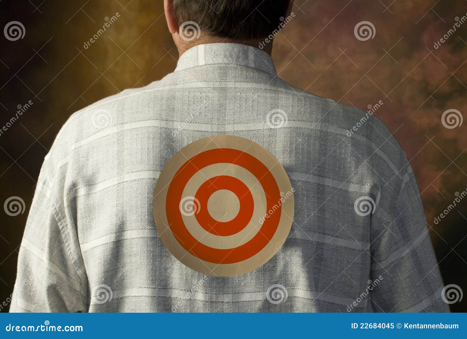 Target on man s back stock image. Image of unrecognizable - 22684045