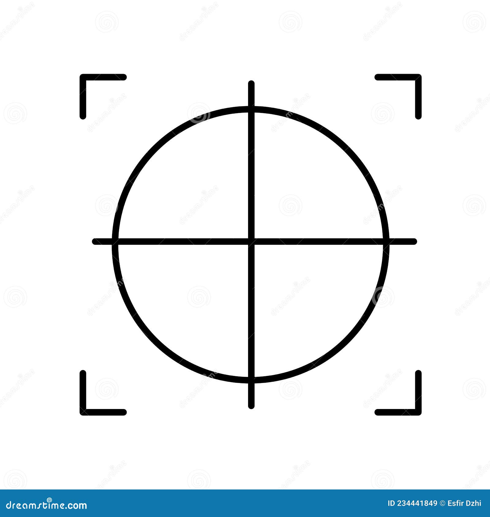 Target Mark Icon Vector Illustration Isolated on White Stock Vector ...