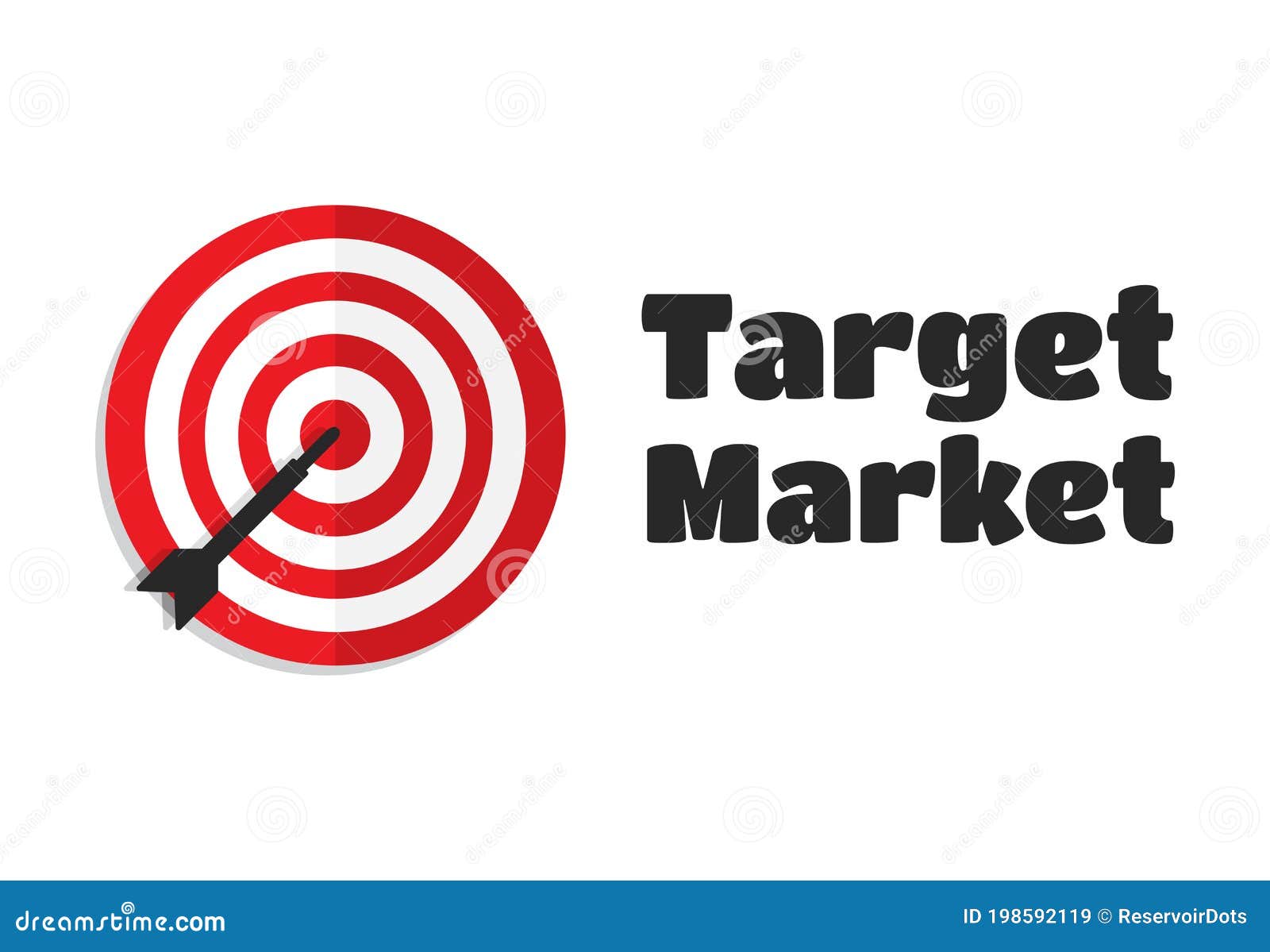 Target Market Aim Icon stock vector. Illustration of competition ...