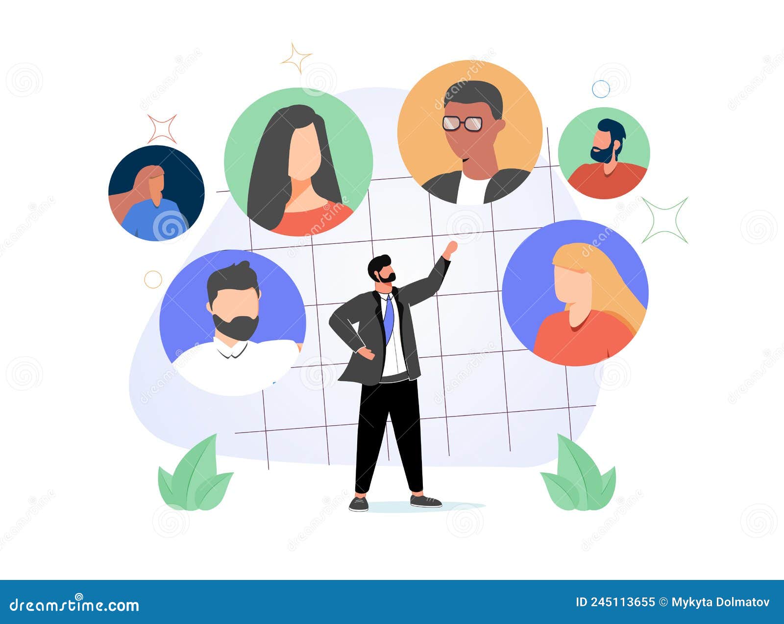 Target Market With Audience As Effective Plan Tiny Person Concept ...