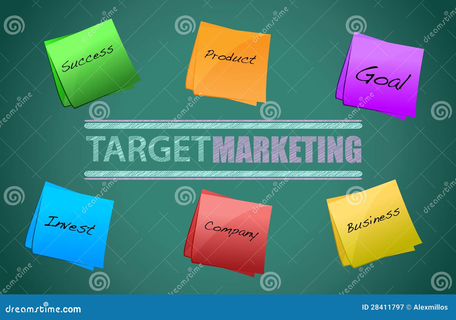 Target market board stock illustration. Illustration of company - 28411797