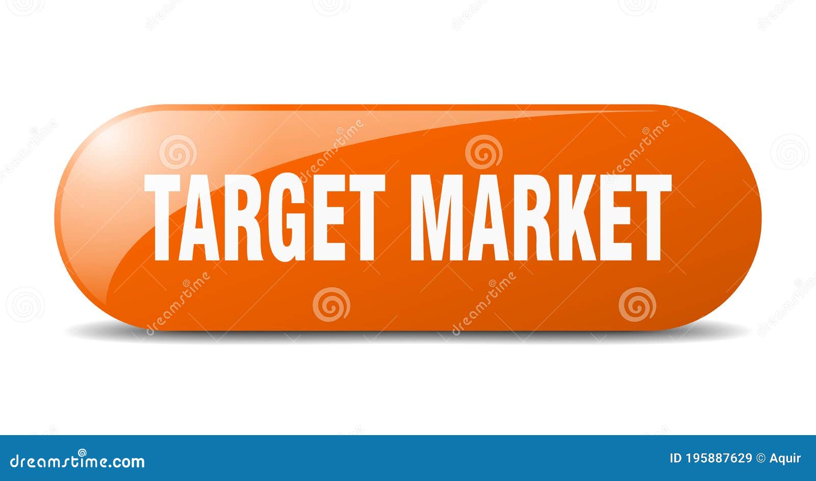 Target Market Button. Target Market Sign. Key. Push Button Stock Vector ...