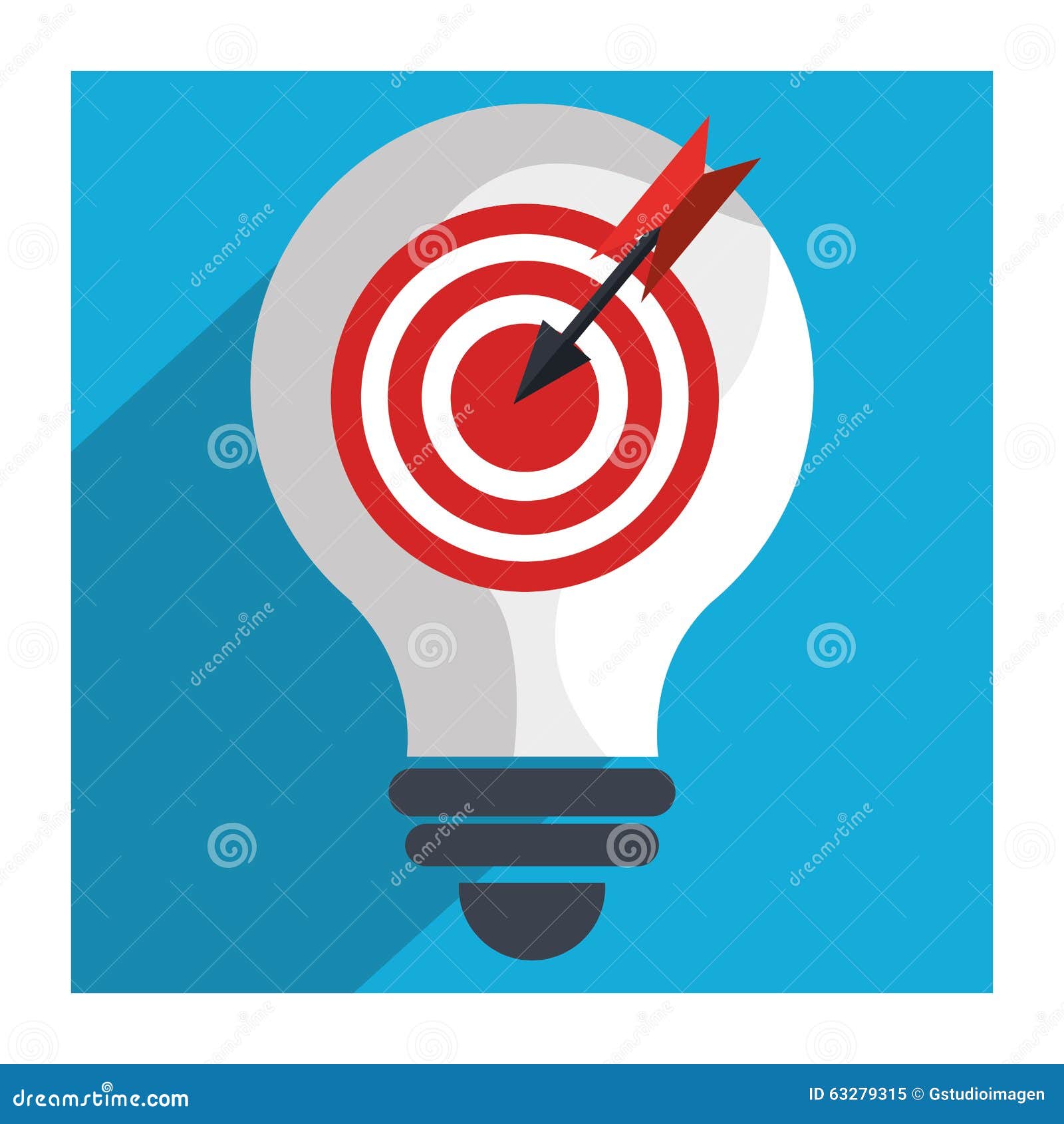 Target Market Graphic Design Stock Illustration - Illustration of ...