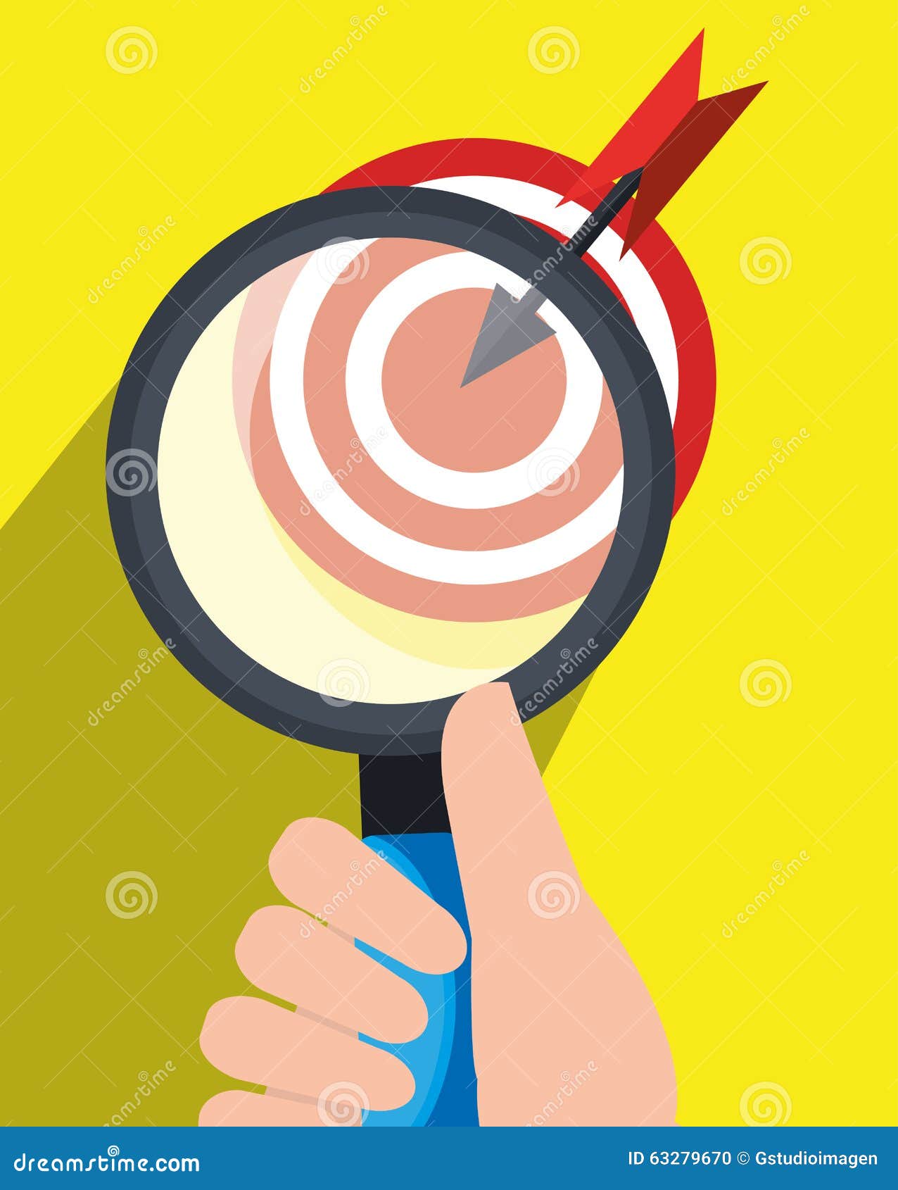 Target Market Graphic Design Stock Illustration - Illustration of ...