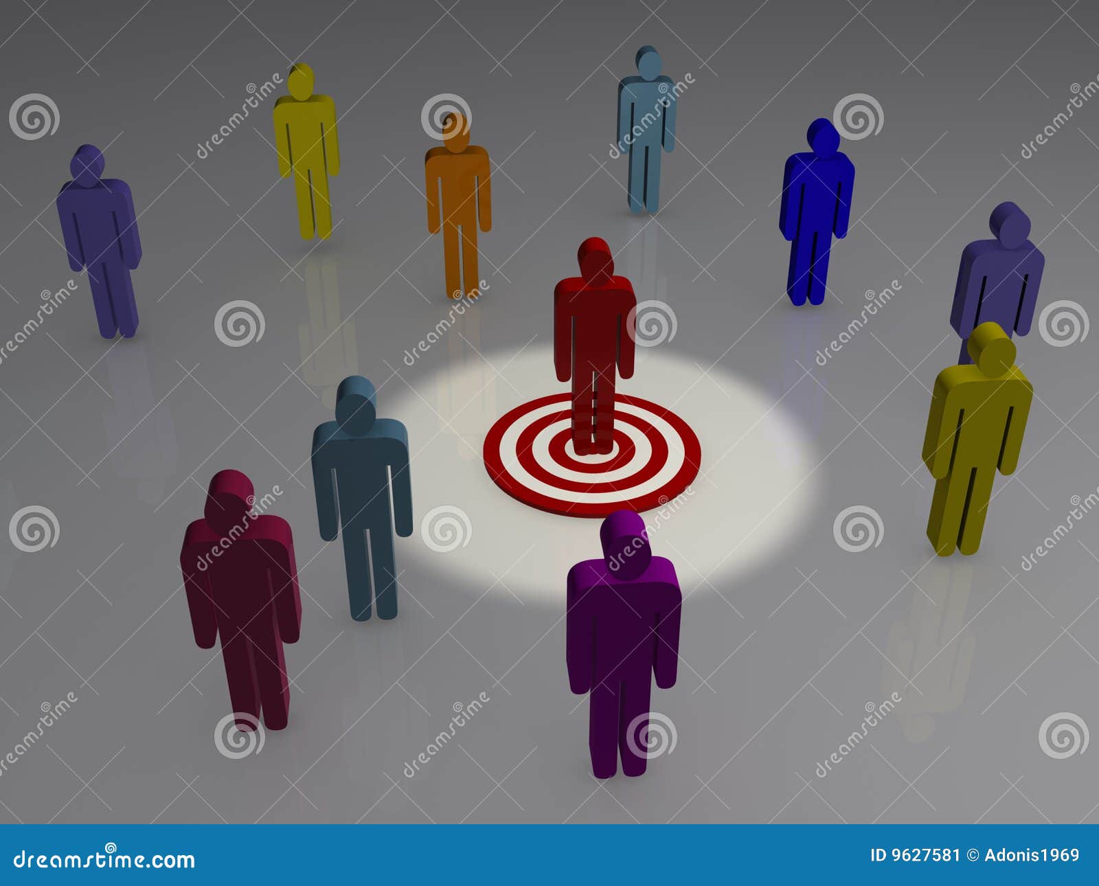 Target marketing concept stock illustration. Illustration of isolated ...