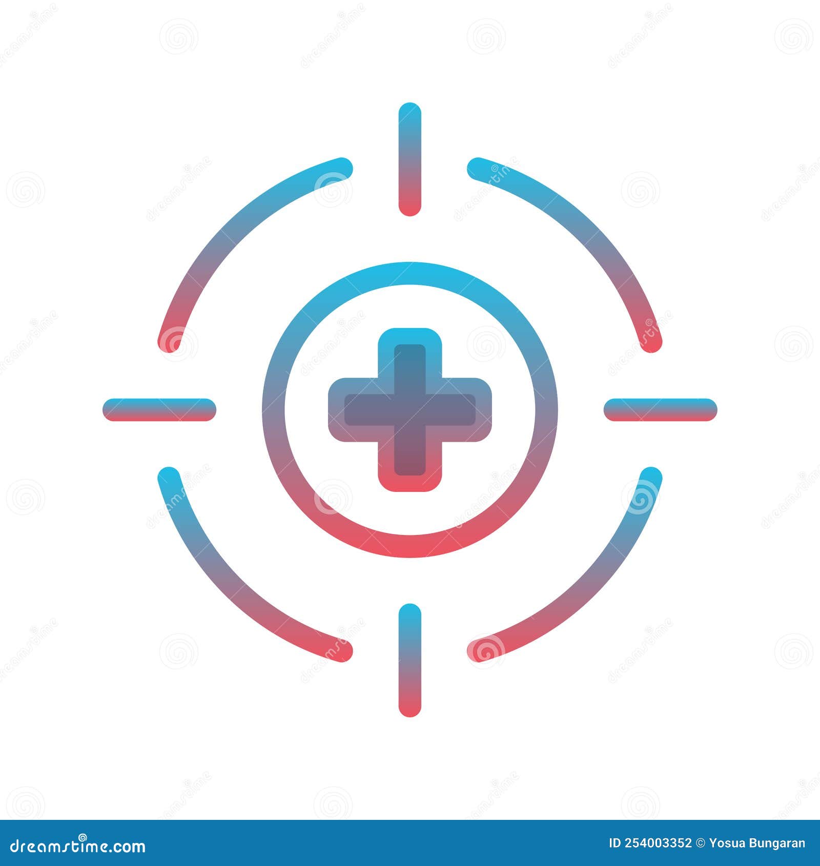 Target Medical Logo Gradient Design Template Icon Element Stock ...