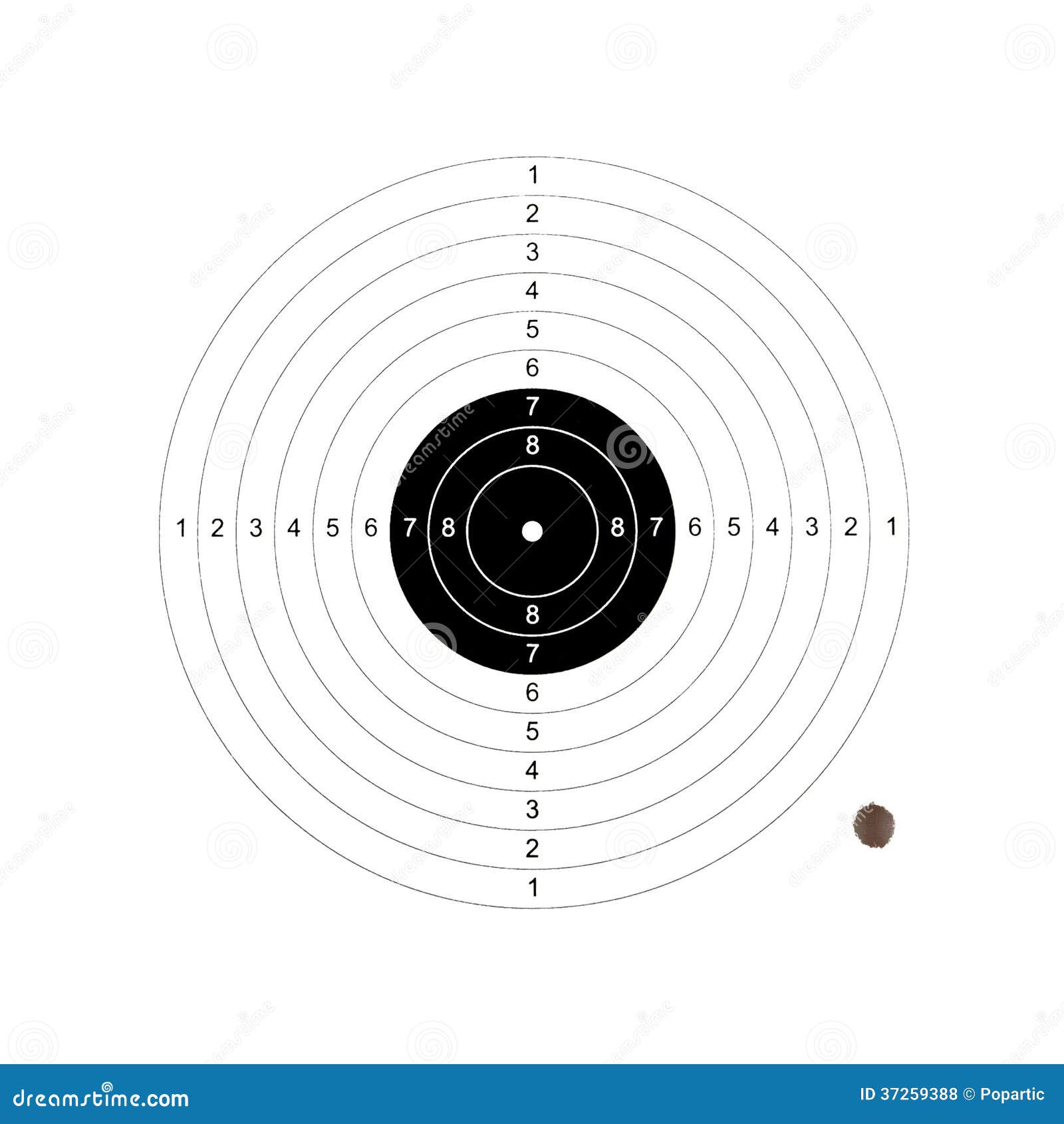 Target missed stock photo. Image of sport, holes, miss - 37259388