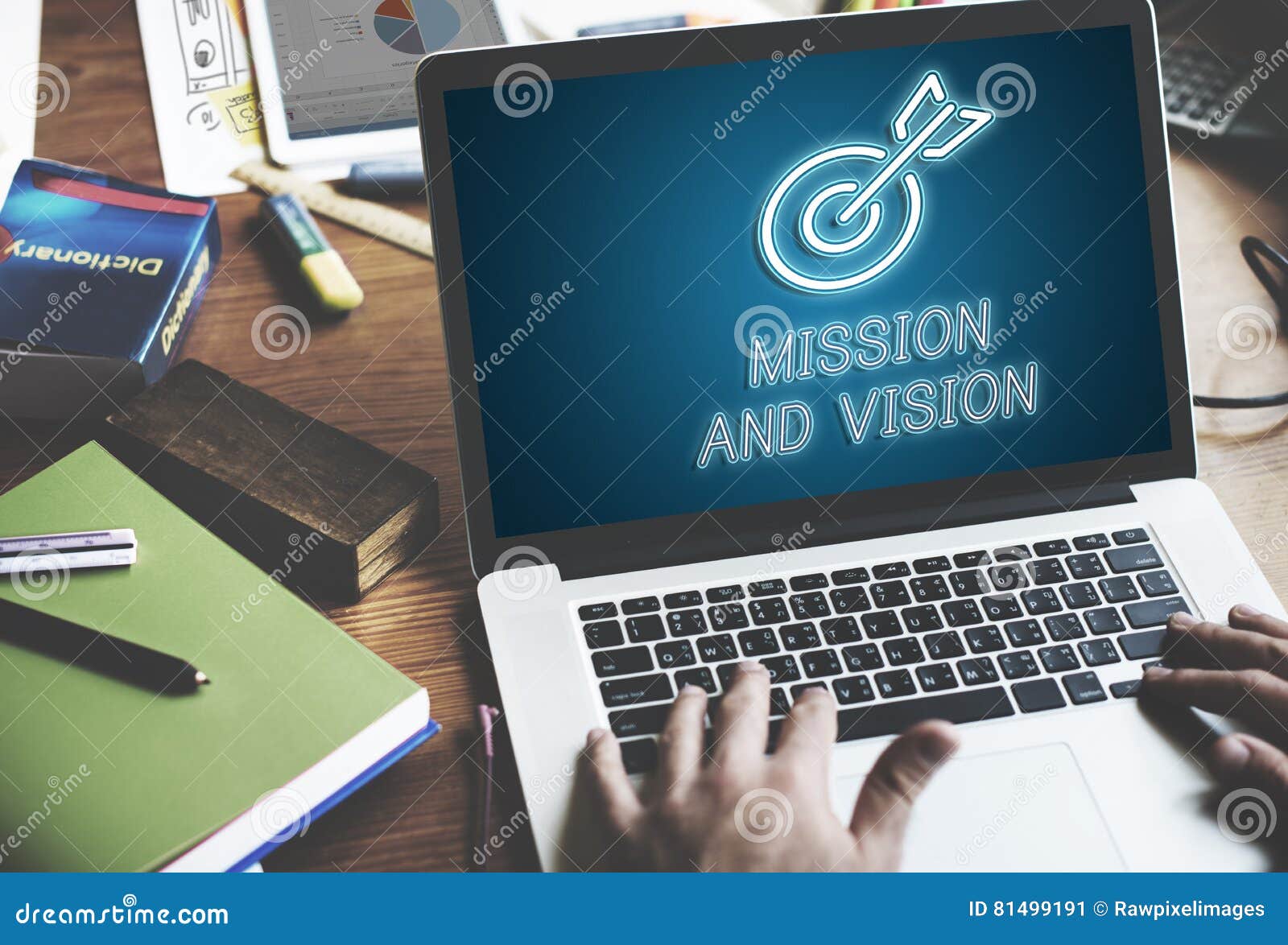 Target Mission Vision Business Goal Aim Concept Stock Image - Image of ...