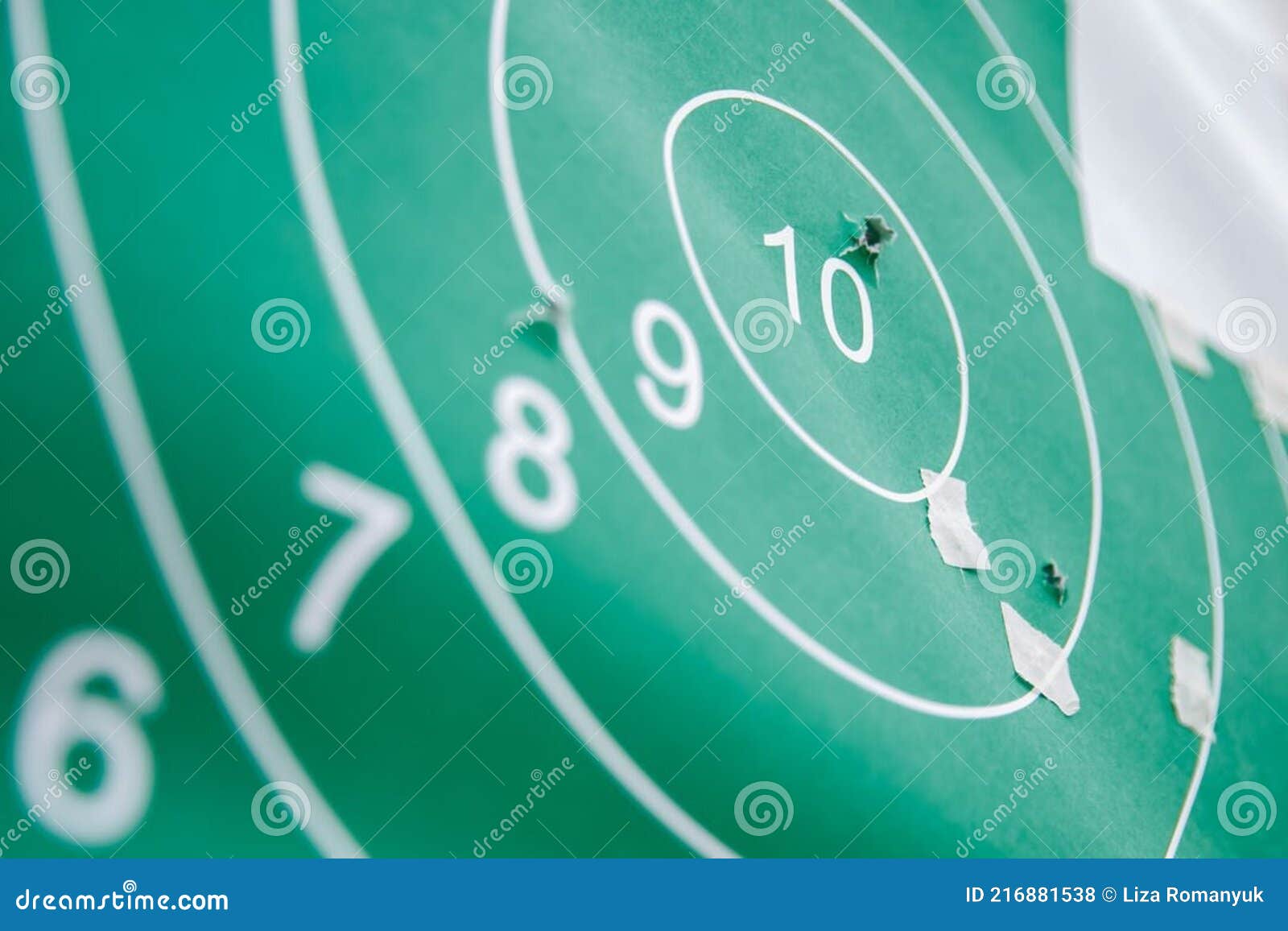 Target with numbers. stock photo. Image of arrow, happiness - 216881538