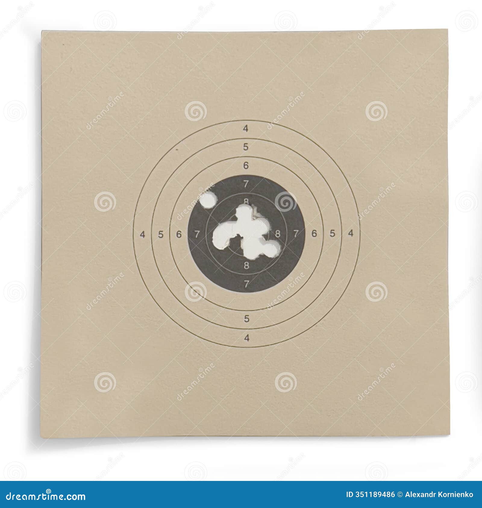 Target with Numbers for Shooting at a Shooting Range Stock Photo ...