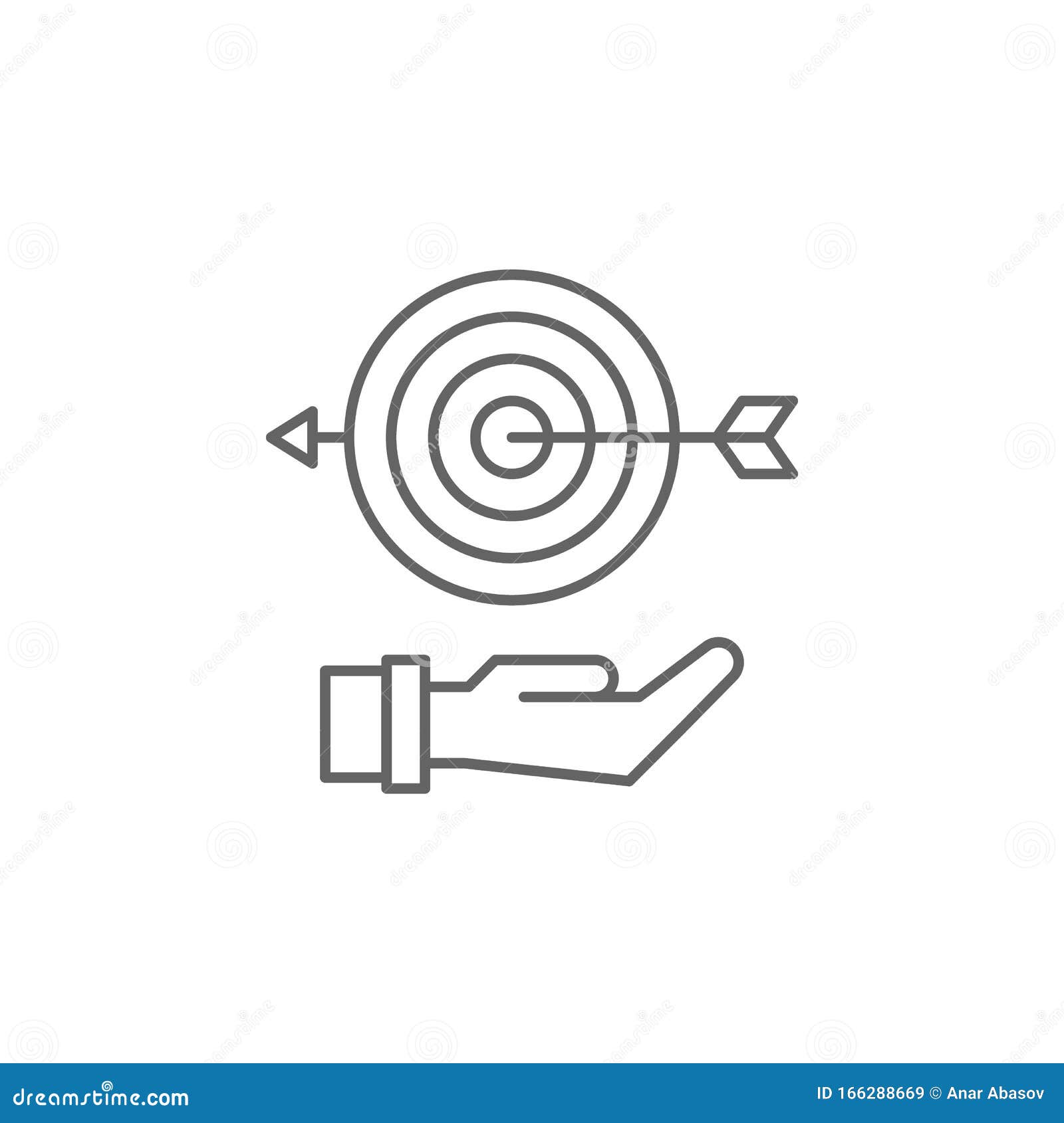 Target, Objective, Arrow Icon. Element of Teamwork Icon. Thin Line Icon ...