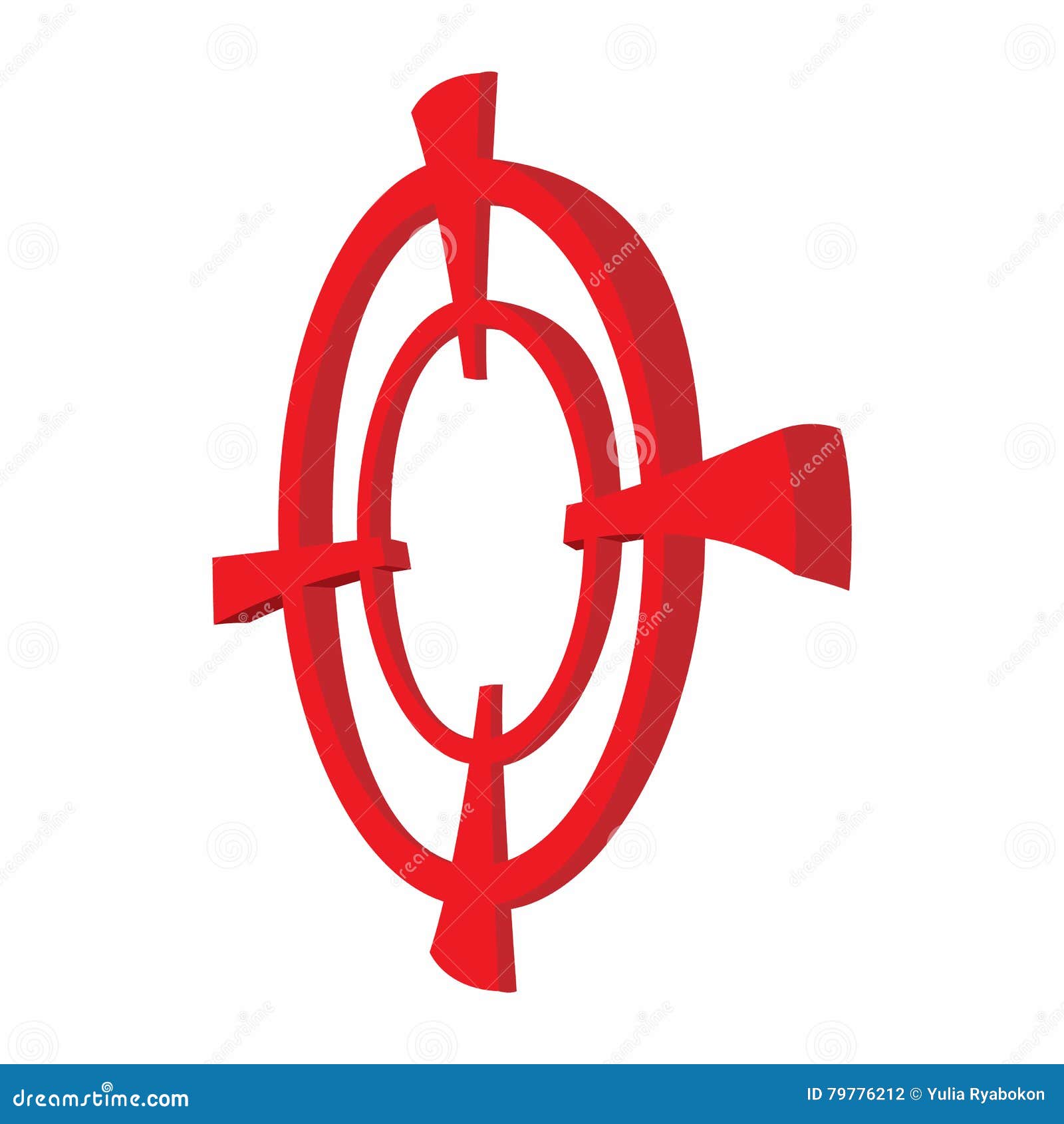 Target Paintball Cartoon Icon Stock Vector - Illustration of blue ...