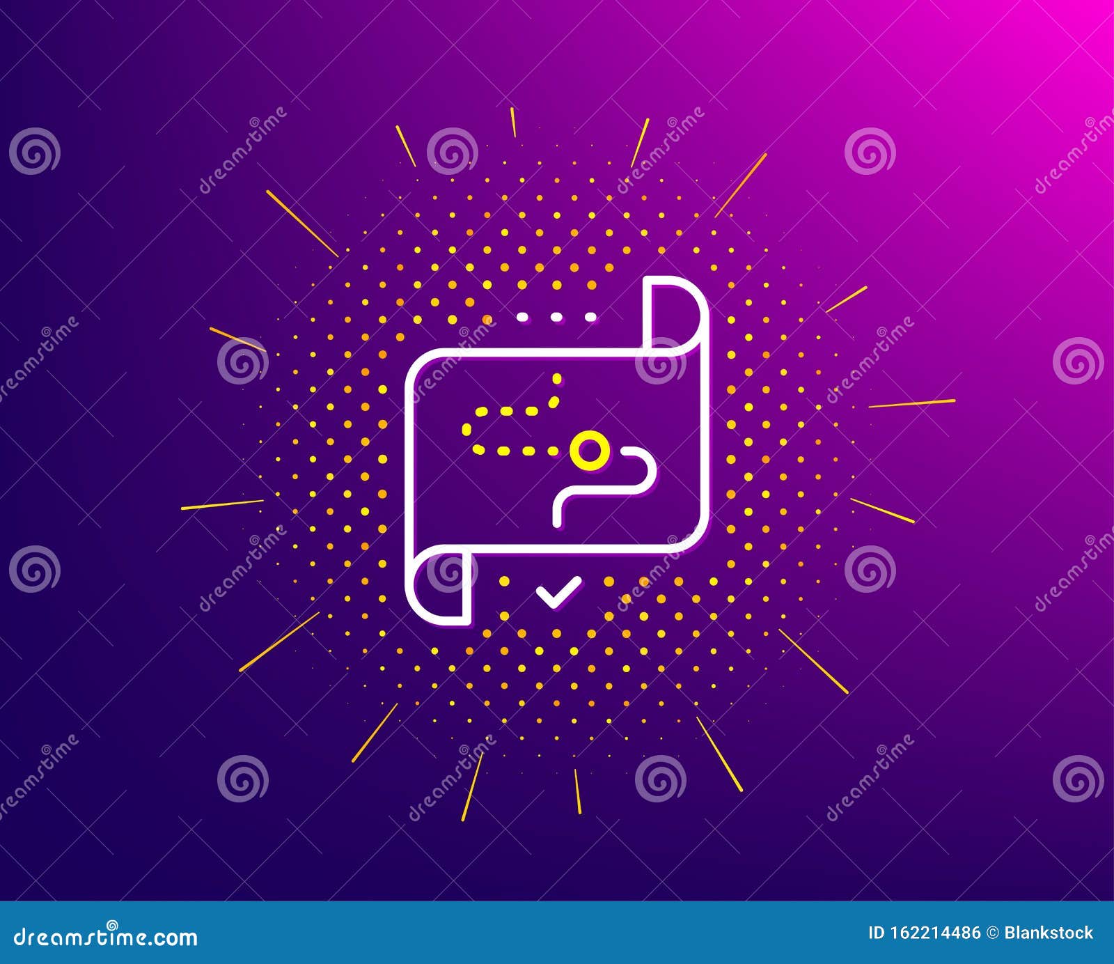 Target Path Line Icon. Stratery Goal Sign. Core Value. Vector Stock ...