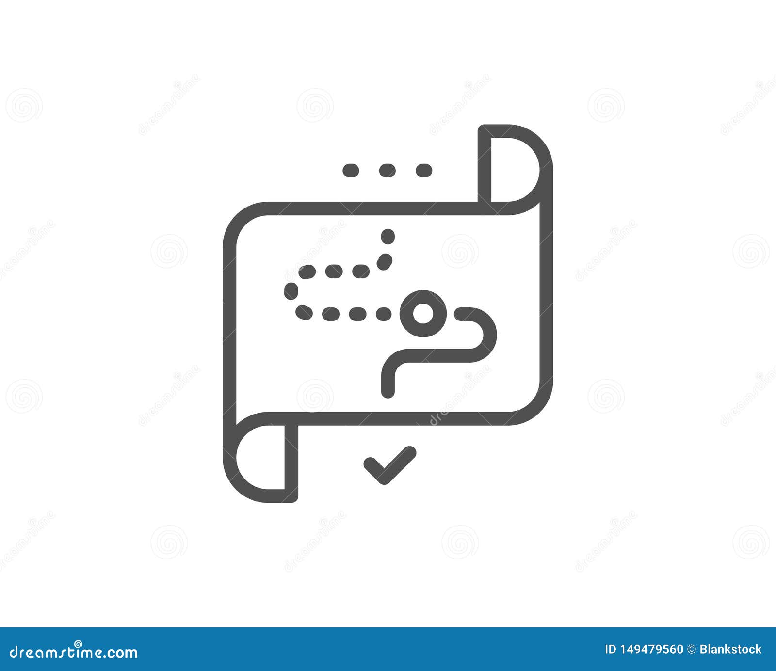 Target Path Line Icon. Stratery Goal Sign. Core Value. Vector Stock ...