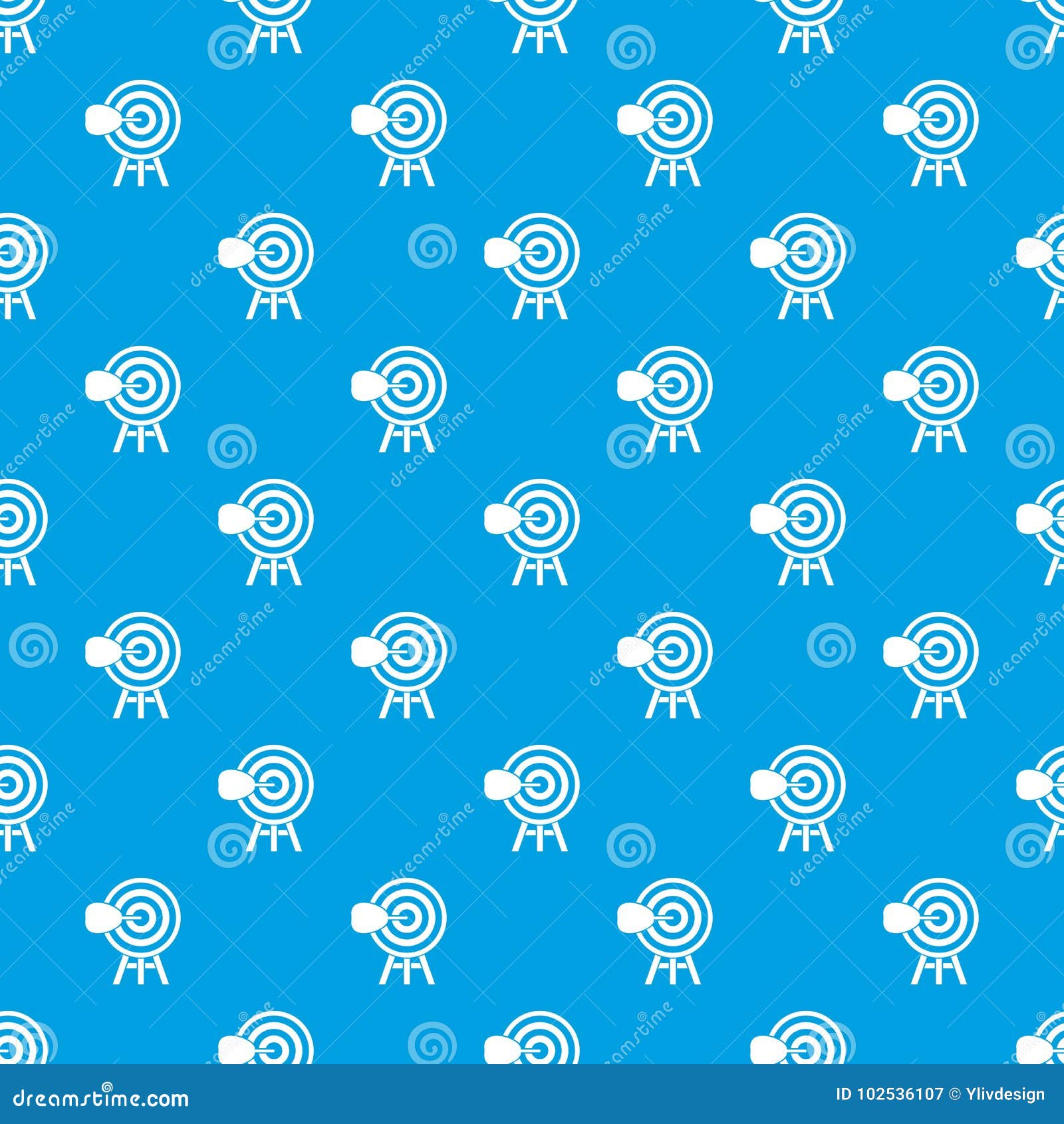 Target Pattern Seamless Blue Stock Vector - Illustration of geometric ...