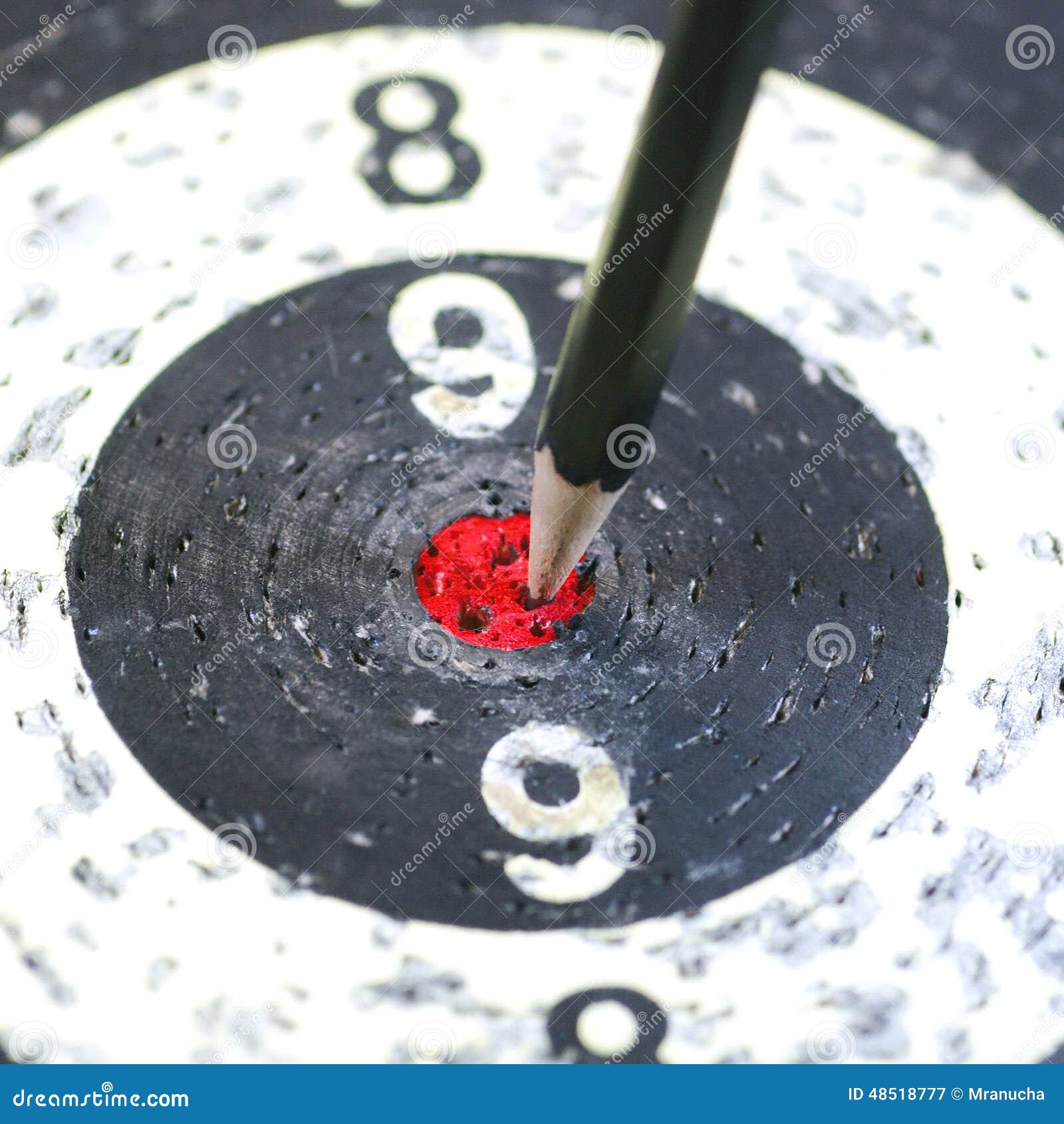Pencil Target for Meeting Concept Stock Image - Image of objective ...