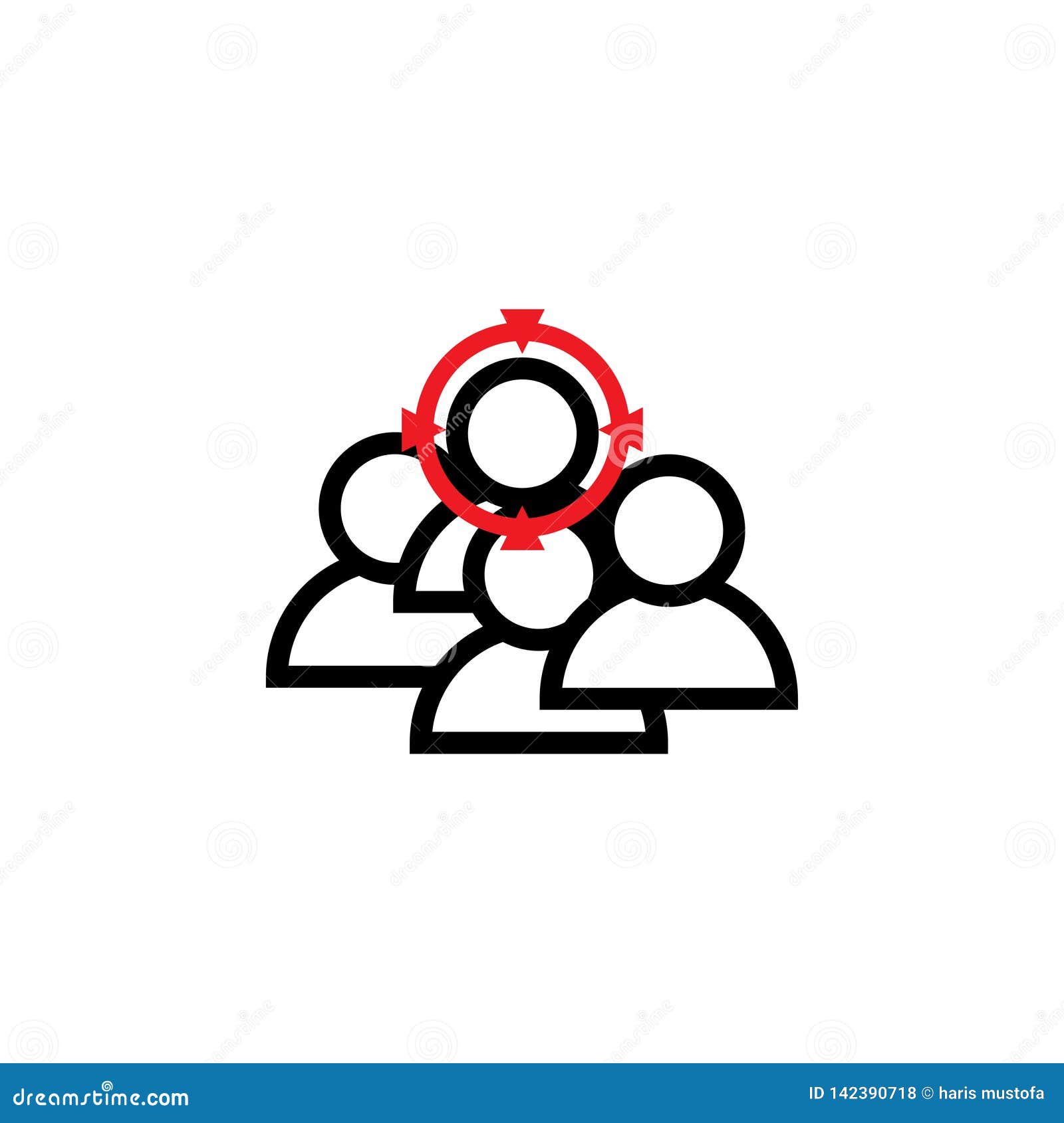 Target People Graphic Design Template Vector Illustration Stock Vector ...