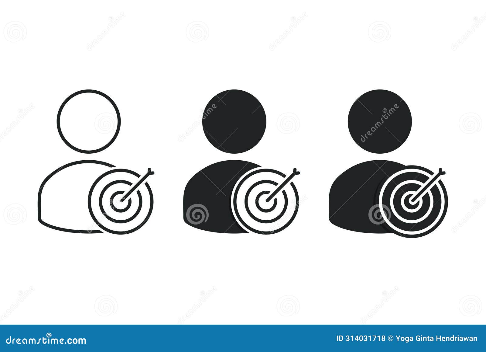 Target On Person - Segment Icons. A Professional, Pixel-aligned Icon ...