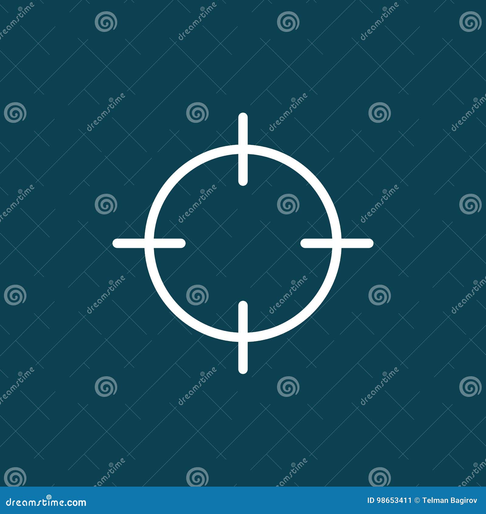 Target Point Symbol For Body Or Muscle Joint Pain And Headache ...