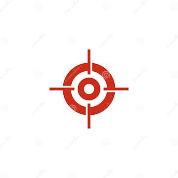 Target Point Icon Logo Design Vector Template Stock Vector ...