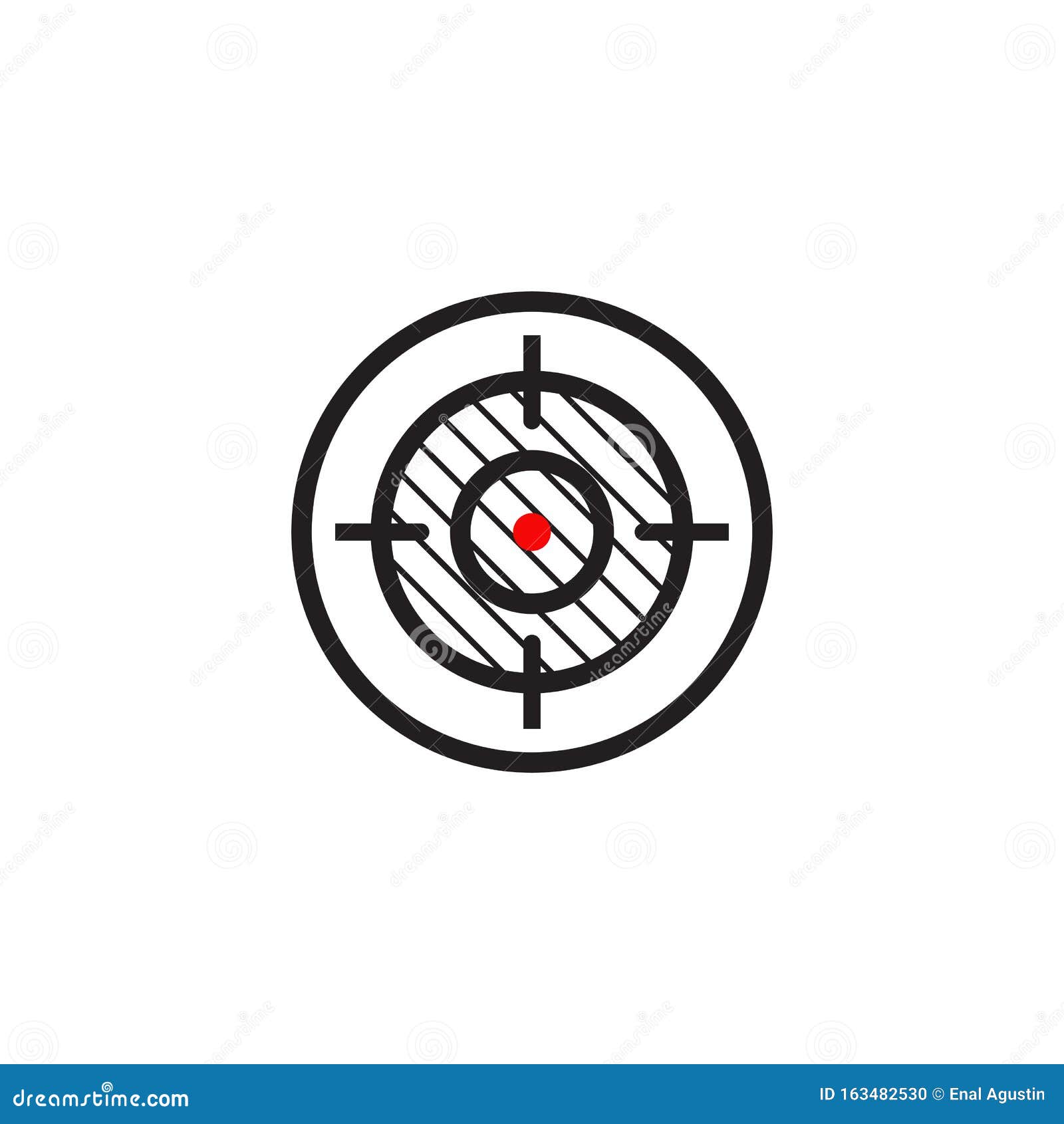 Target Point Icon Logo Design Vector Template Stock Vector ...